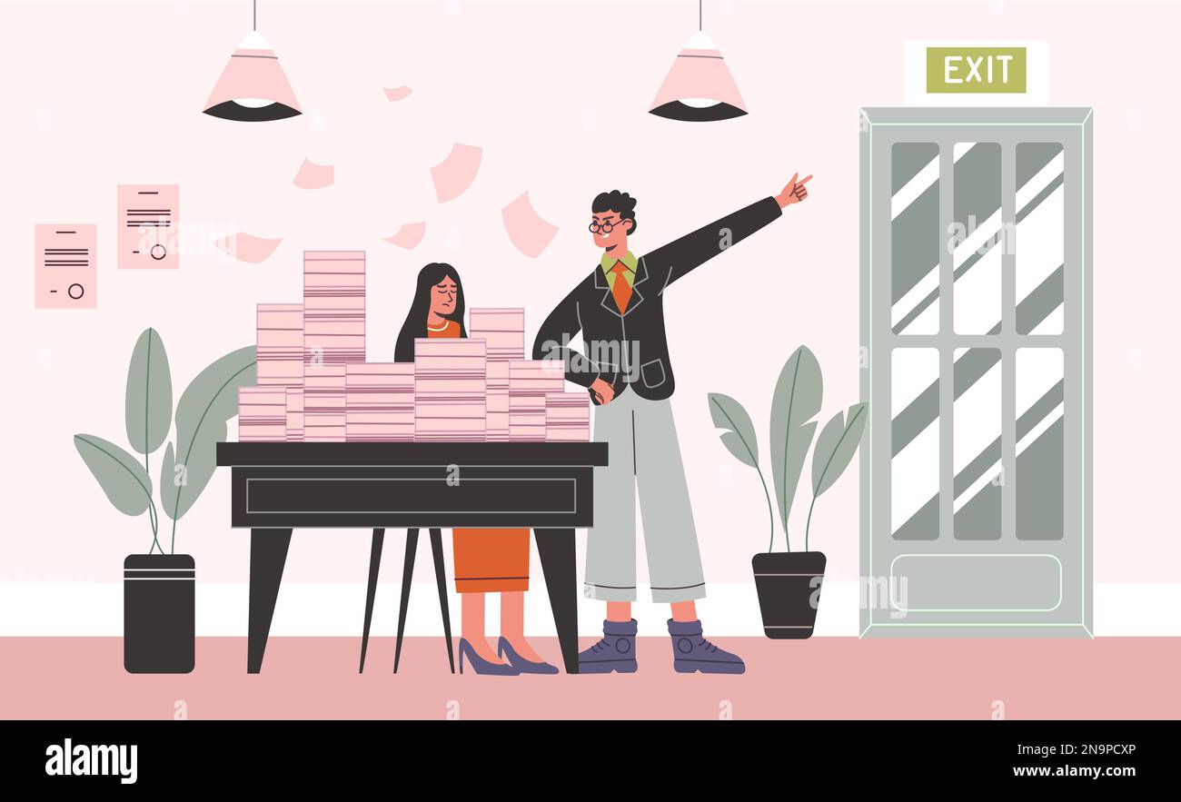 Oppressed worker Stock Vector Images - Alamy