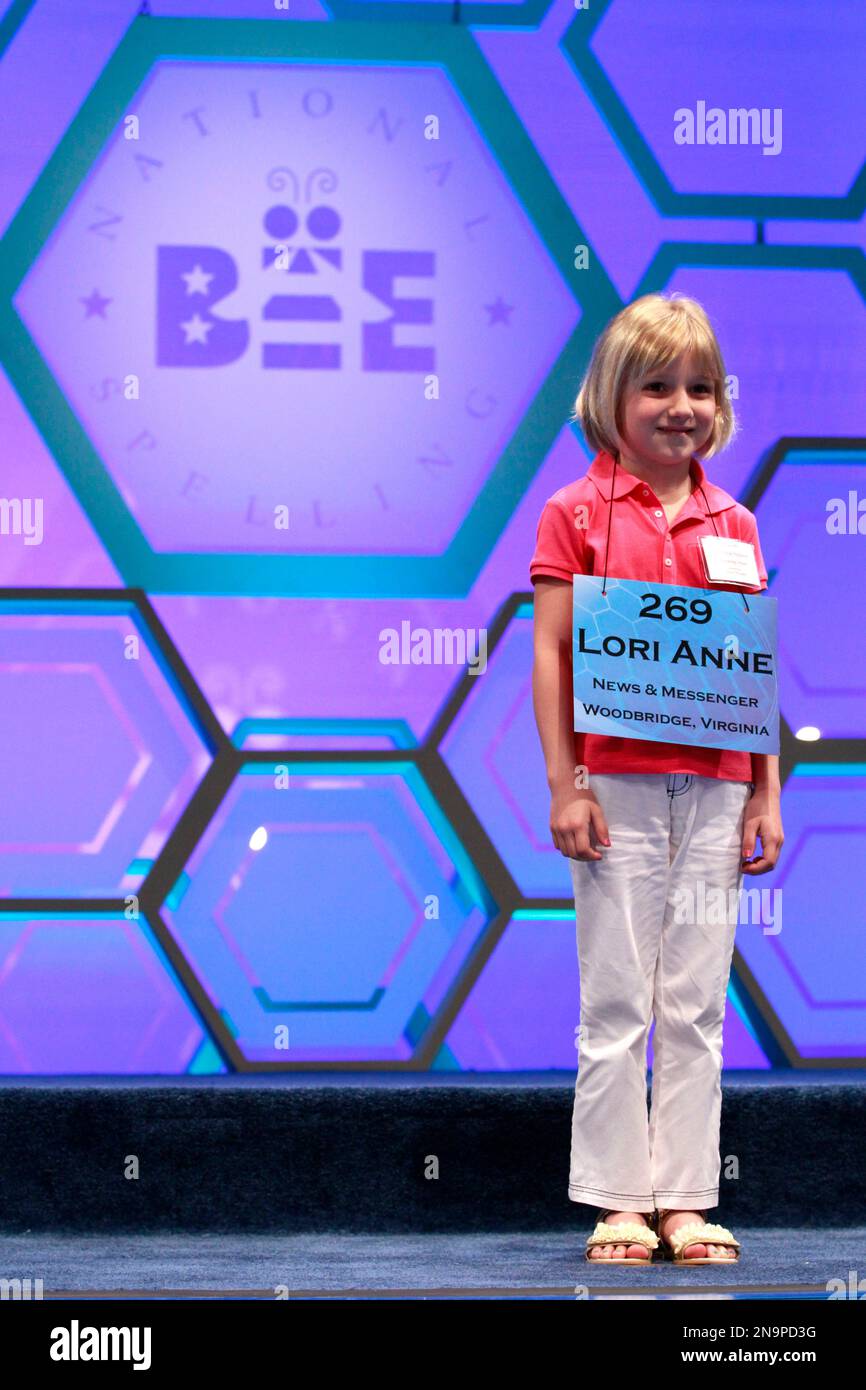 Lori Anne Madison, 6, of Woodbridge, Va., the youngest speller in the ...