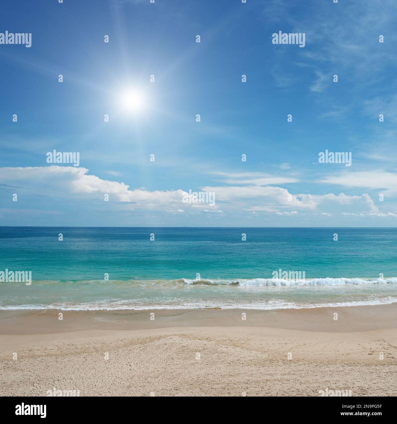 Sun waves beach hi-res stock photography and images - Alamy