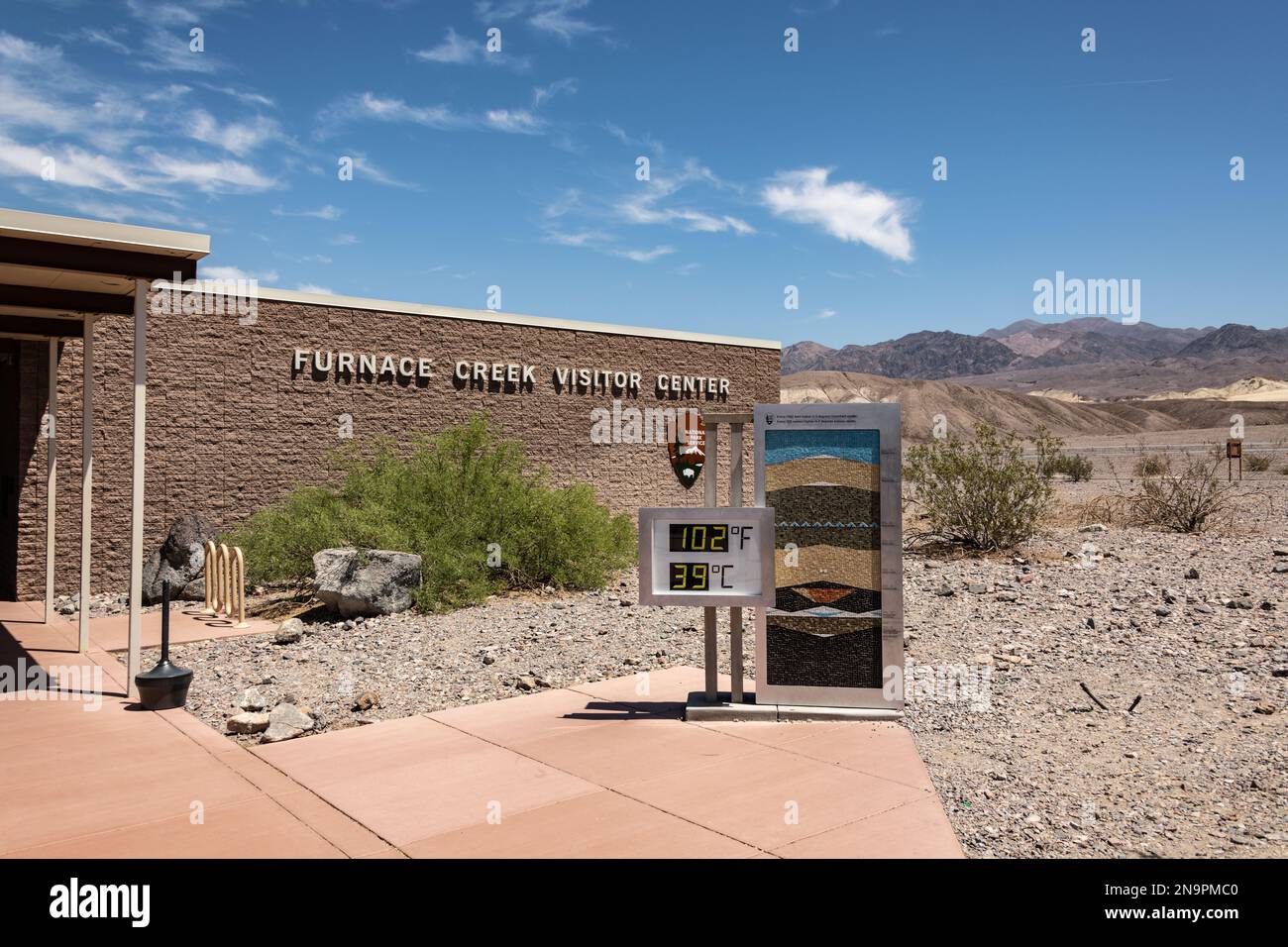 Furnace Creek Visitor Center in Death Valley National Park, California ...