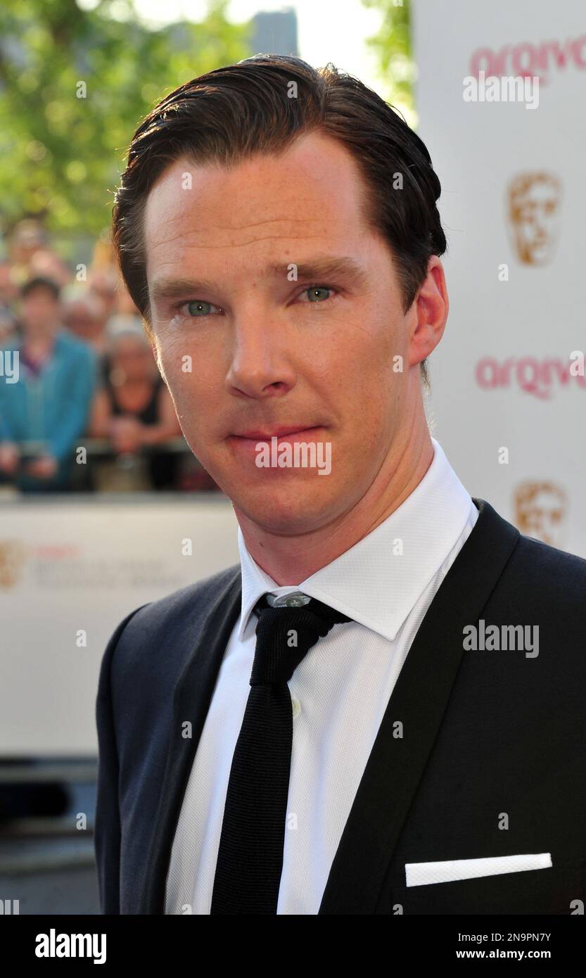 Benedict Cumberbach arrives at the BAFTA TV Awards on Sunday, May 27 ...