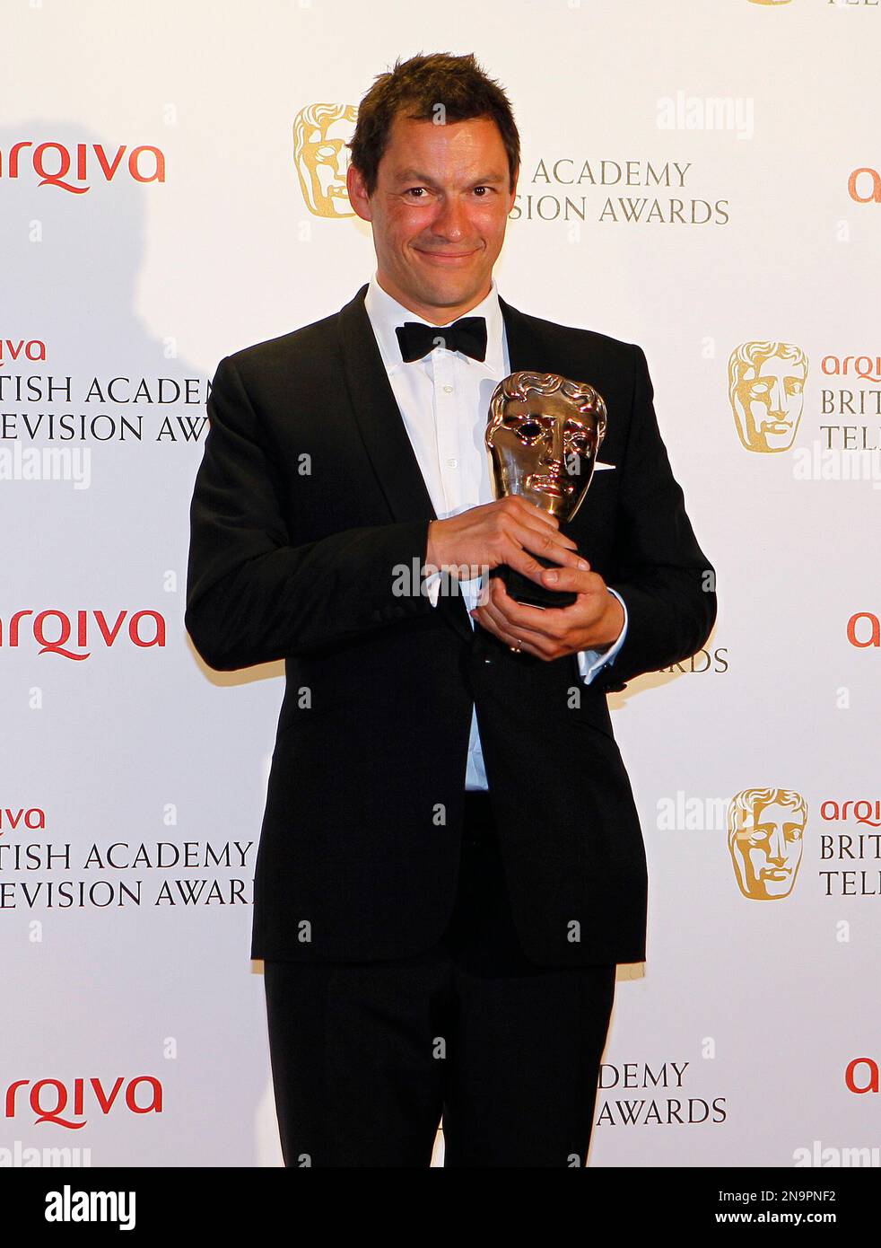 British actor Dominic West with the Leading Actor Award for Appropriate ...