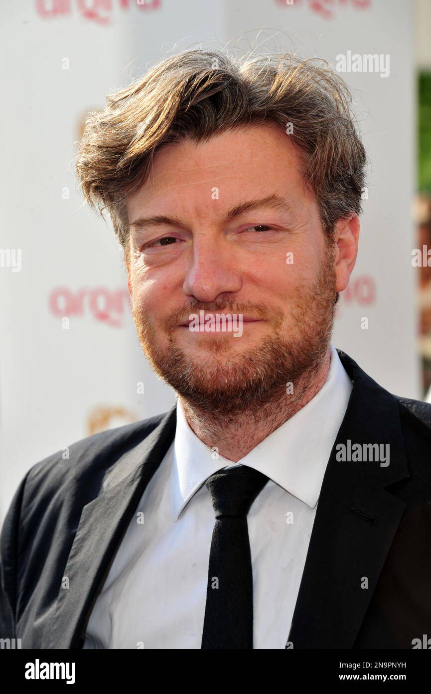 Charlie Brooker arrives at the BAFTA TV Awards on Sunday, May 27, 2012 ...