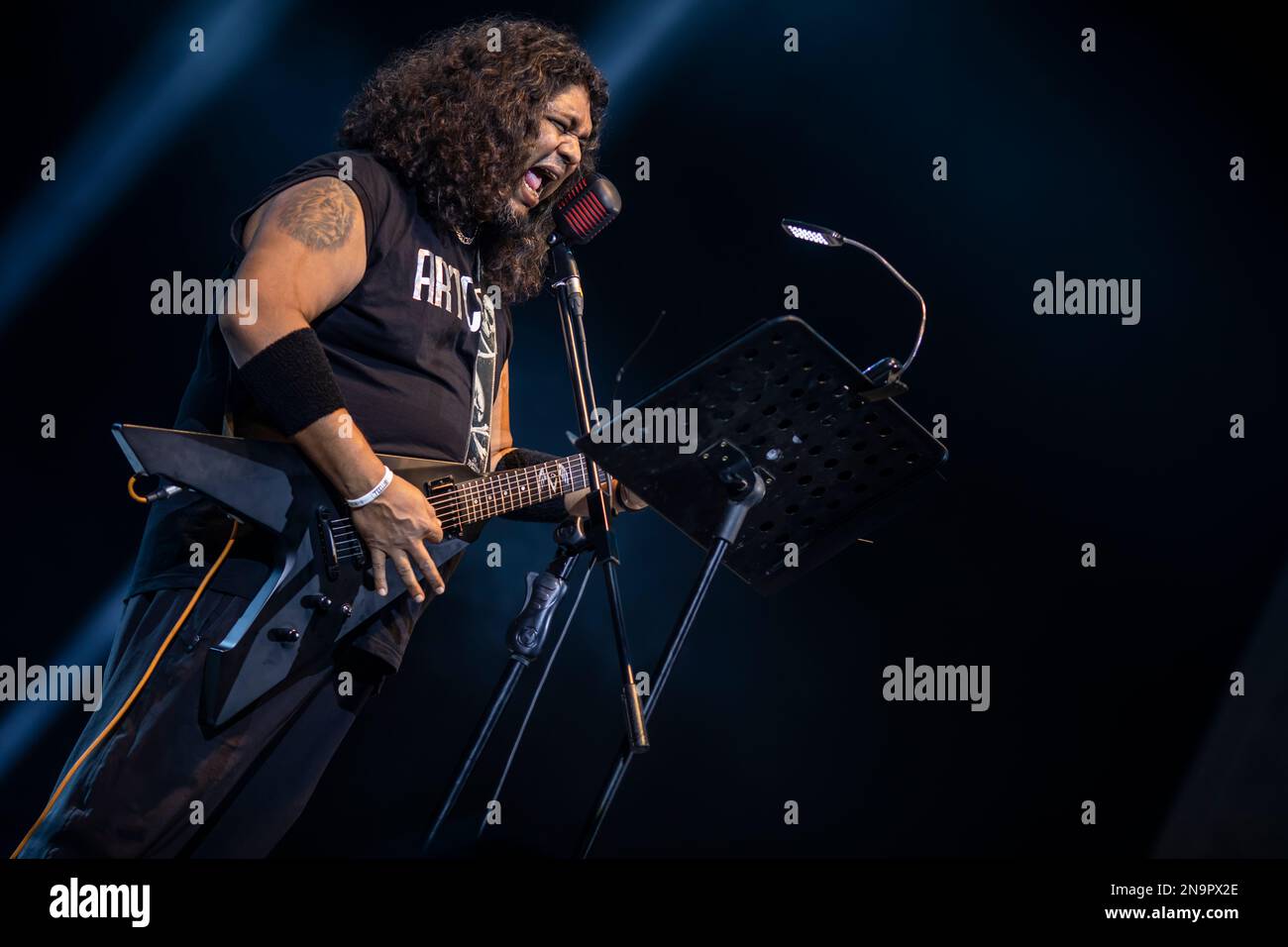 Dhaka, Bangladesh. 11th Feb, 2023. Vocalist of Artcell, George Lincoln ...