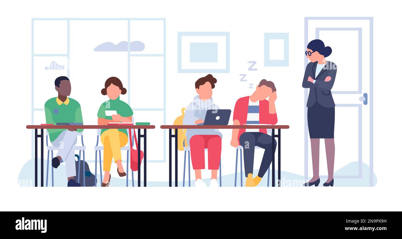 Teacher pupils discipline Cut Out Stock Images & Pictures - Alamy