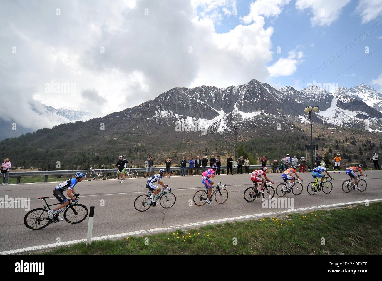 Cyclists pedal during the 20th stage of the Giro d'Italia, Tour of ...