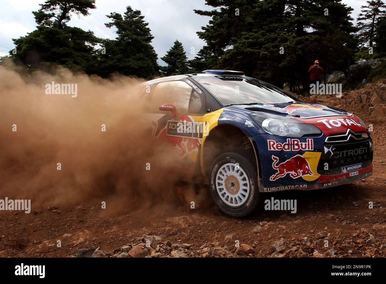 French World Champion Sebastien Loeb and his co-driver Daniel Elena ...