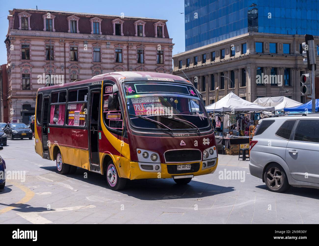 Valparaiso, Chile - 22 January 2023: Local 703 bus or coach to ...