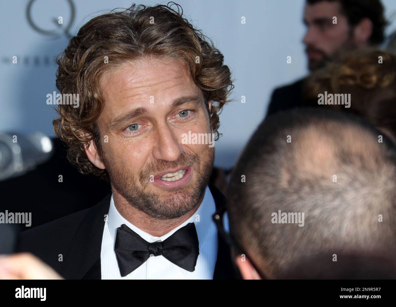 Gerard Butler arrives for the amfAR Cinema Against AIDS benefit at the ...