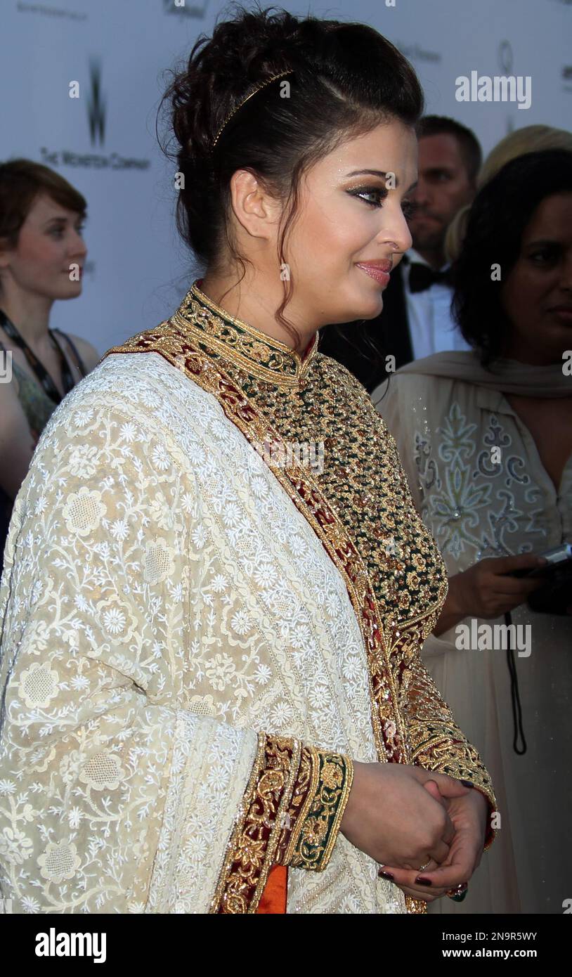Aishwarya Rai arrives for the amfAR Cinema Against AIDS benefit at the ...