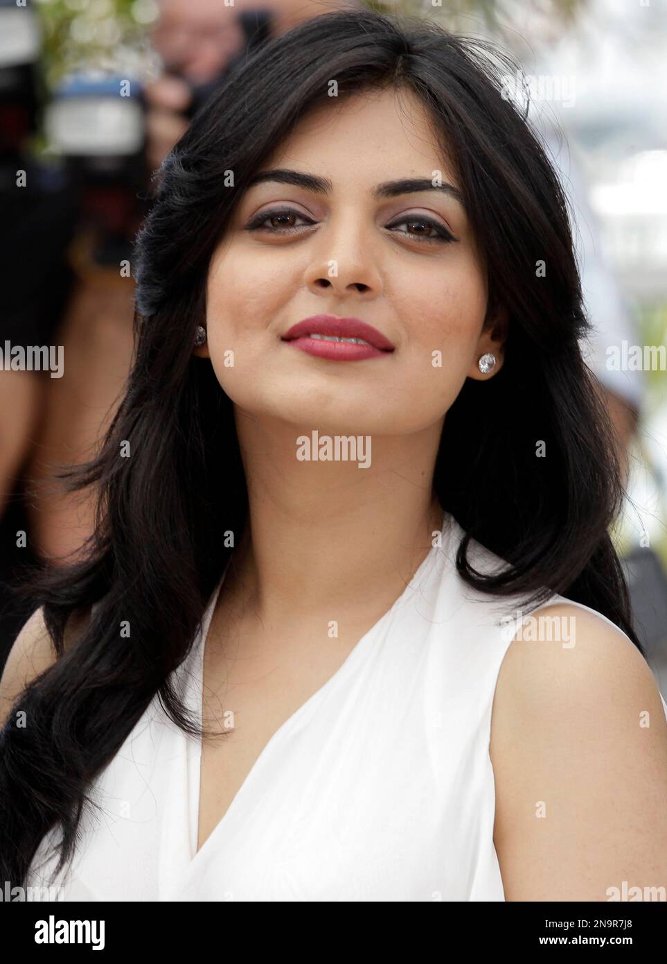 Actress Niharika Singh poses during a photo call for Miss Lovely at the 65th international film ...