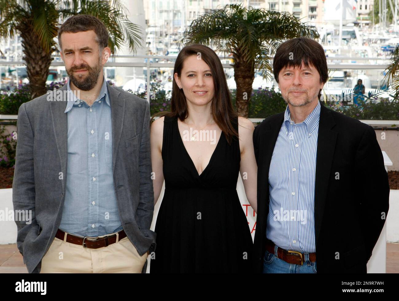 From left, co-directors David McMahon, Sarah Burns and Ken Burns pose ...