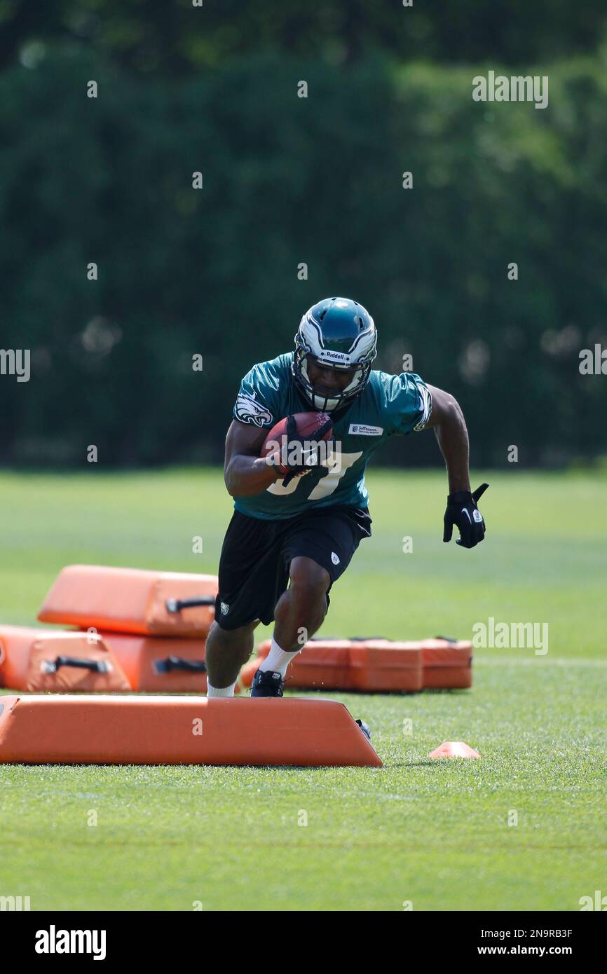 Philadelphia Eagles fullback Jeremy Stewart works during an NFL ...