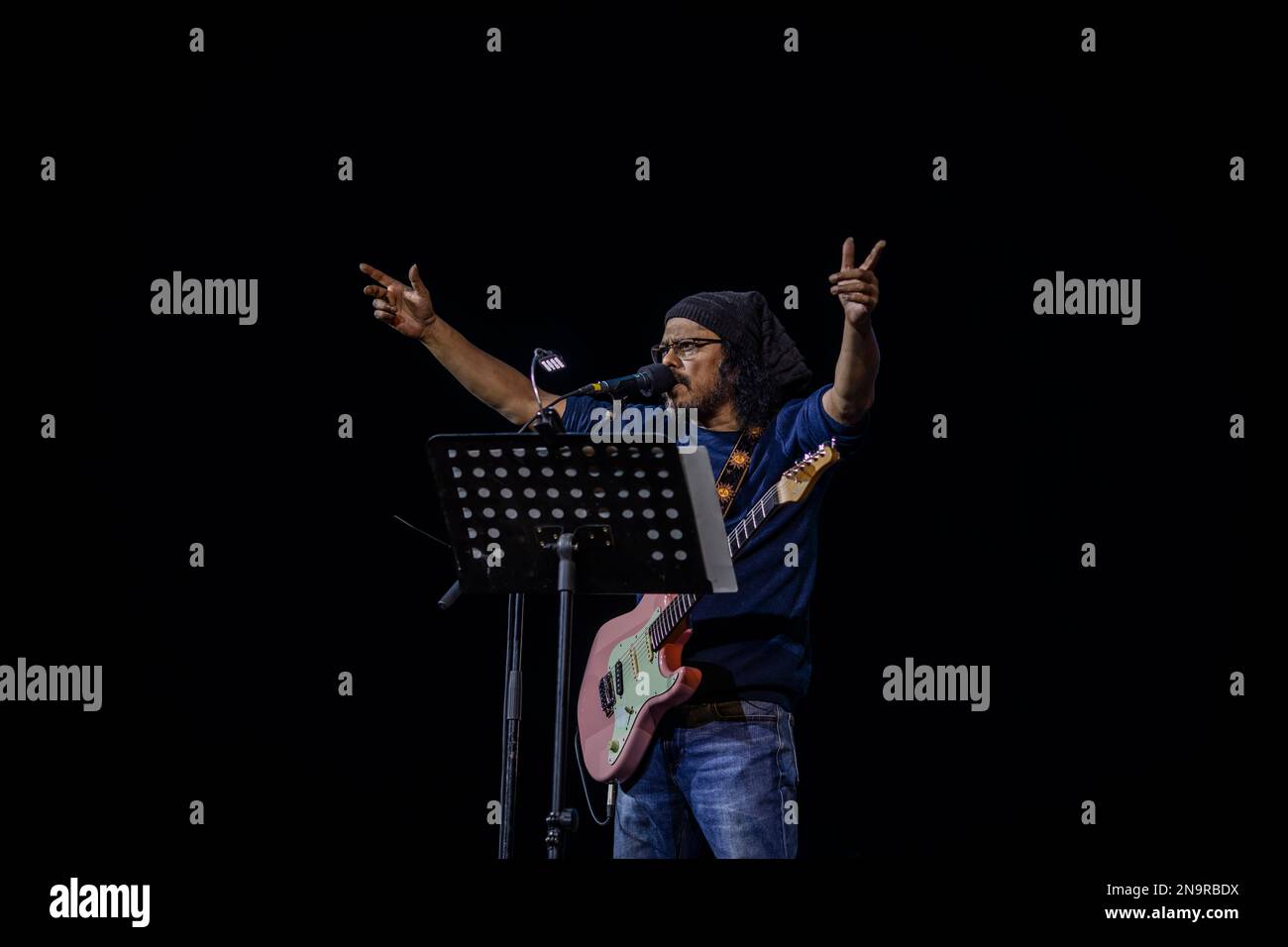 Dhaka, Bangladesh. 11th Feb, 2023. Singer-songwriter, Faruq Mahfuz Anam ...