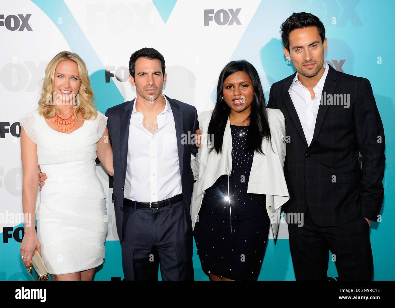 "The Mindy Project" cast members Anna Camp, Chris Messina, Mindy Kaling ...
