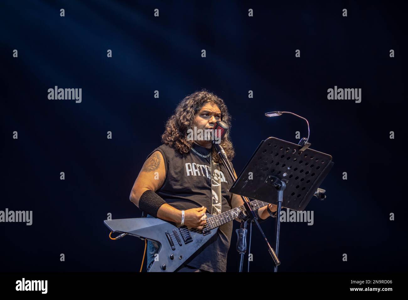 Dhaka, Bangladesh. 11th Feb, 2023. Vocalist of Artcell, George Lincoln ...