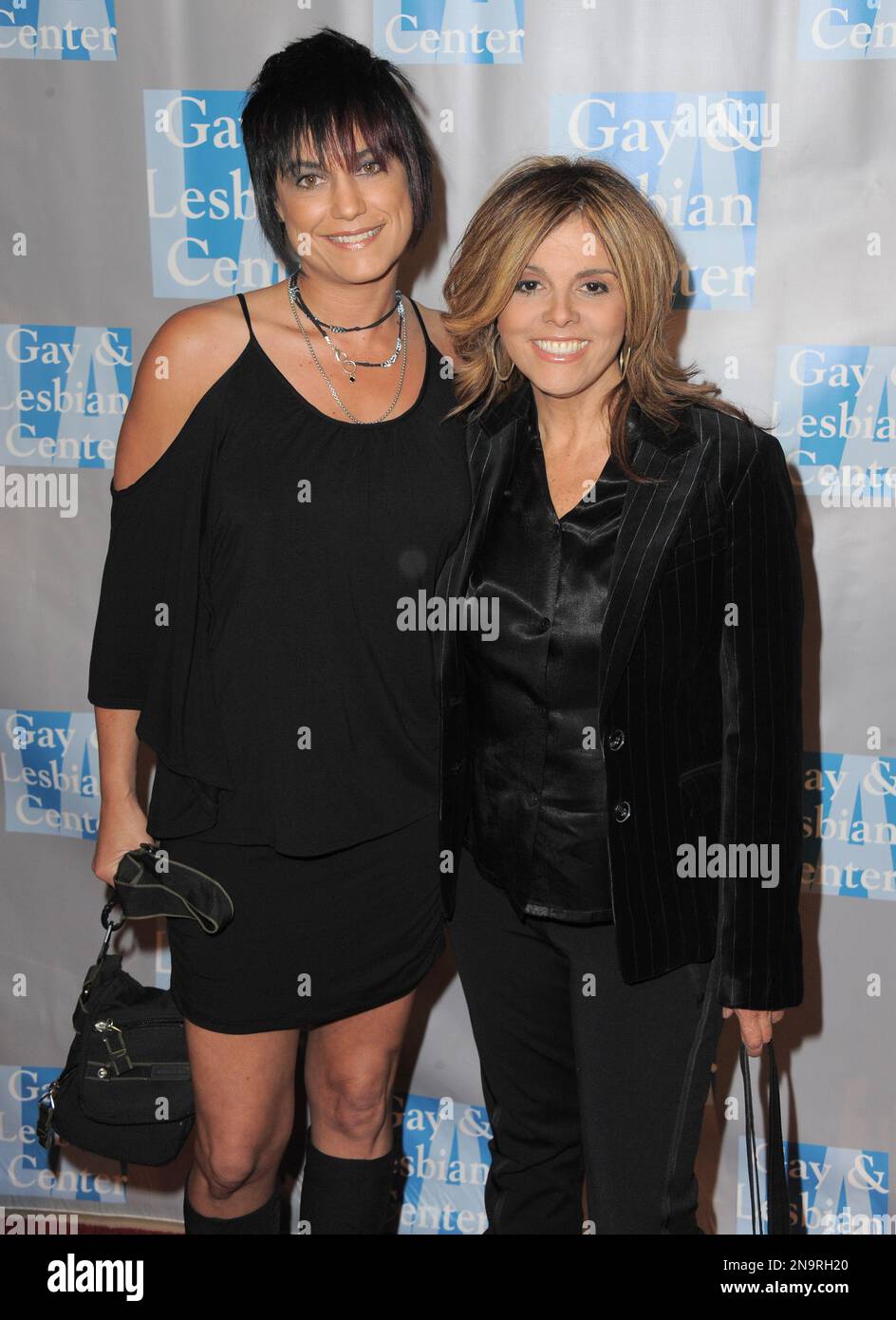 Journalist Jane Velez-Mitchell (R) and guest attend "An Evening With Women" on Saturday May 19 ...