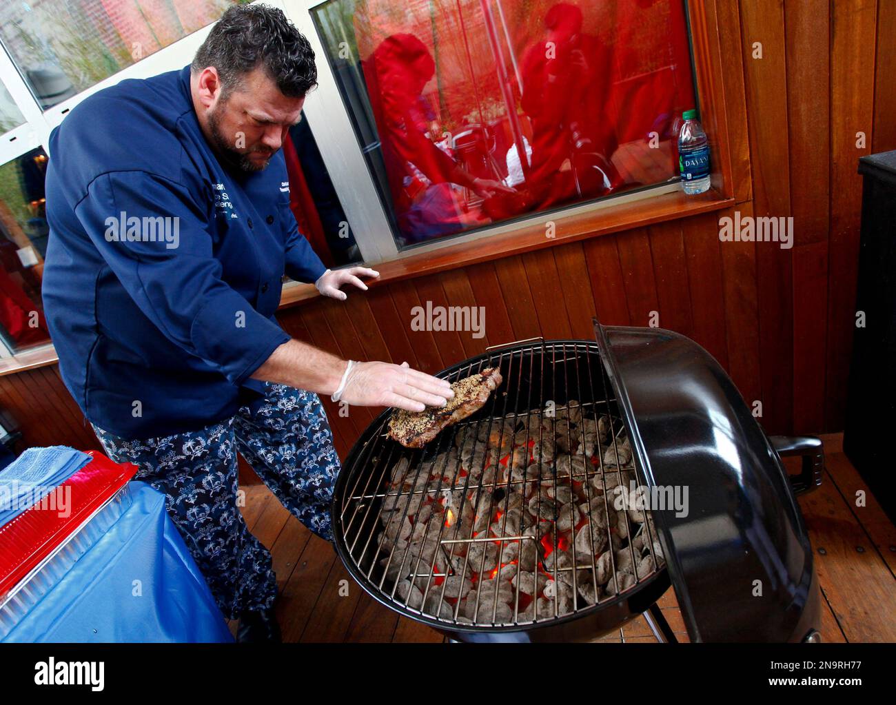 Chef Erik Lackey of Flamestone American Grill in Tampa appears at the ...