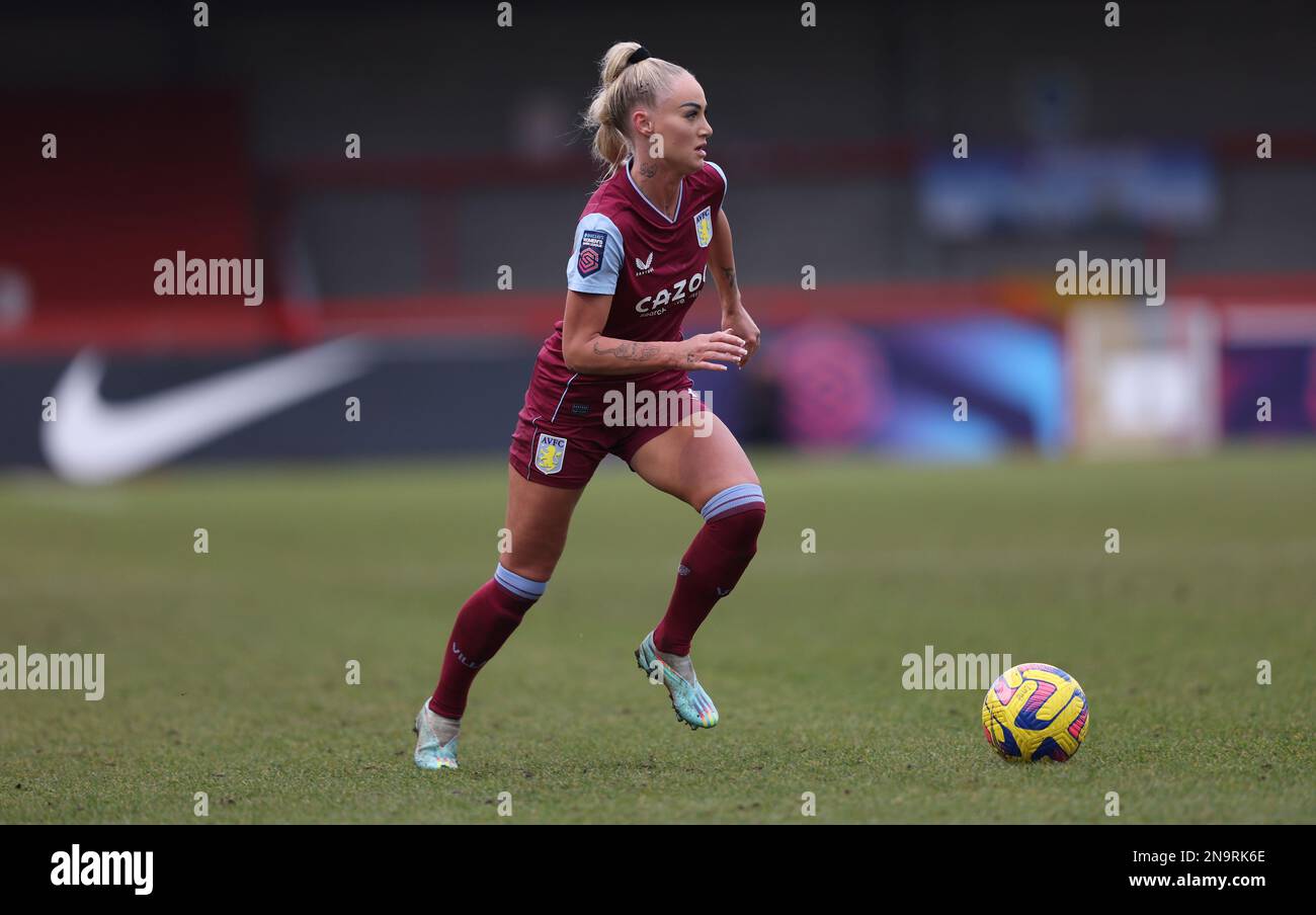 Crawley, UK. 12th Feb, 2023. Aston Villa's Alisha Lehmann during the ...