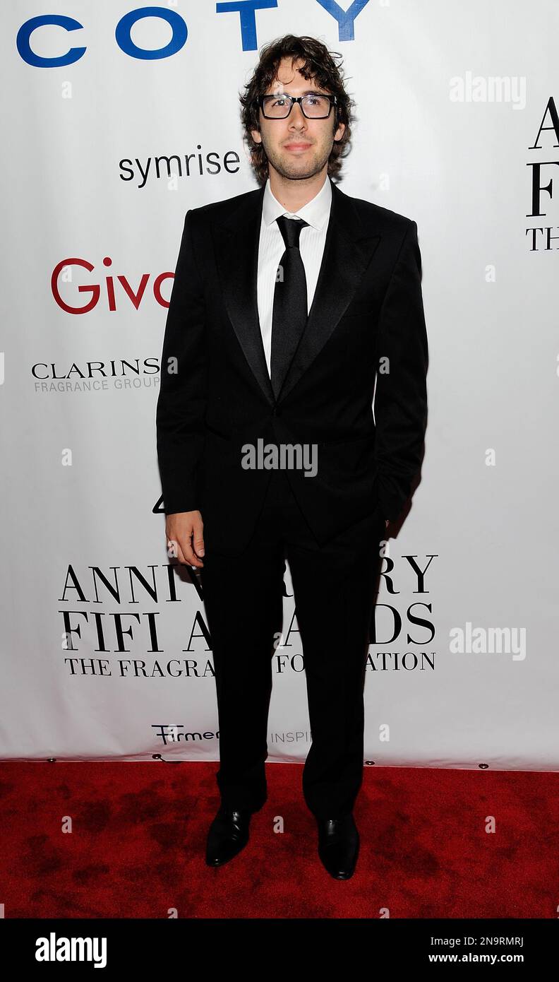 Singer Josh Groban attends the FiFi Fragrance Awards at Alice Tully ...