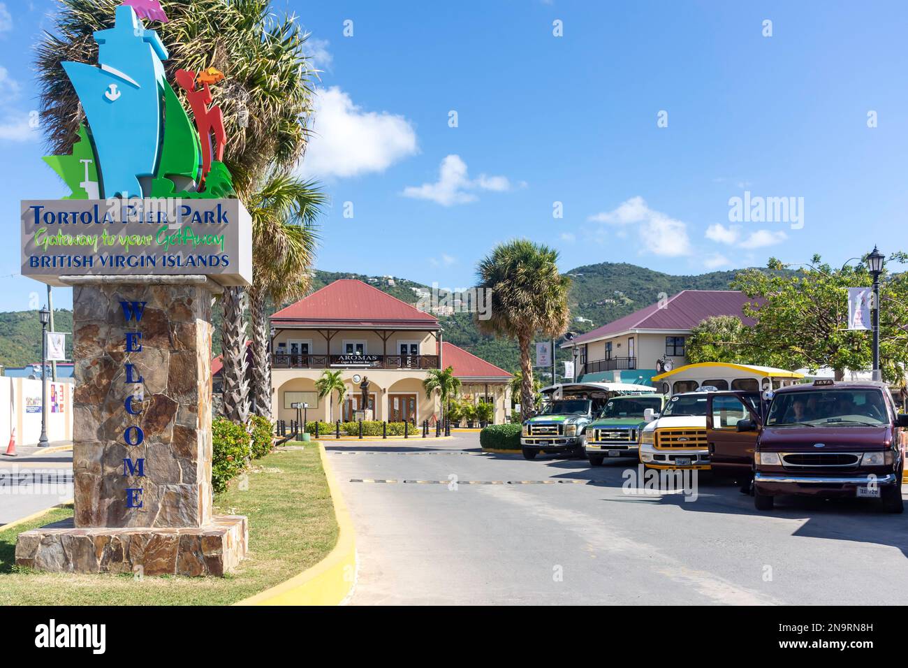 Caribbean road sign hi-res stock photography and images - Alamy