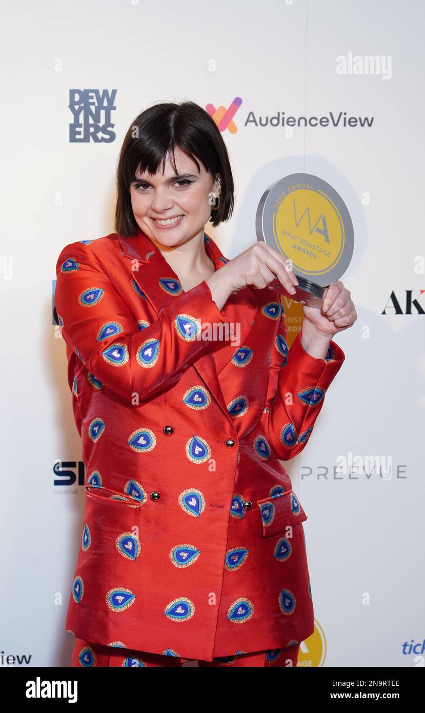 Gwyneth Keyworth with the award for Best Supporting Performer in a Play ...