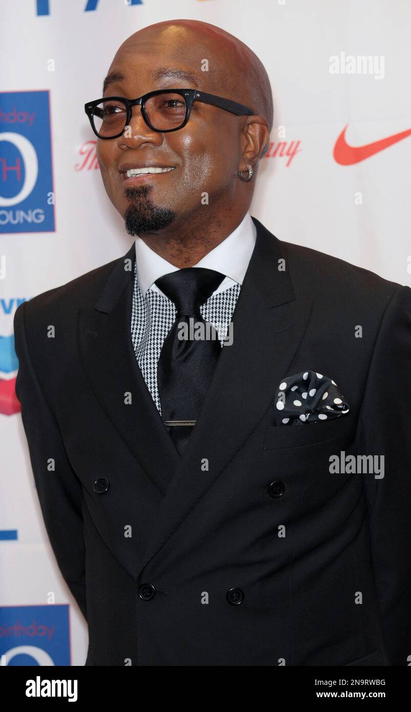 Comedian Jonathan Slocum arrives on the red carpet for a celebration ...