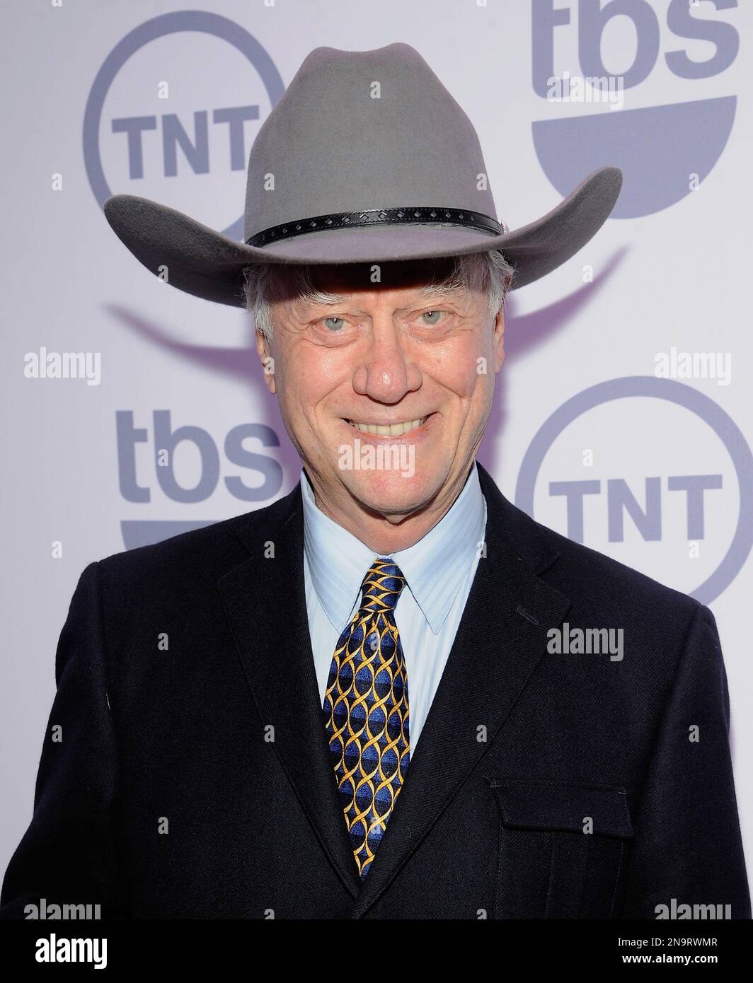 Actor Larry Hagman form the show "Dallas" attends the TNT and TBS ...