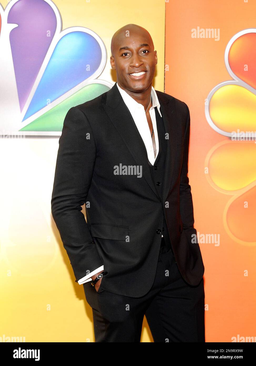 Singer Jermaine Paul arrives for the NBC network upfront presentation ...