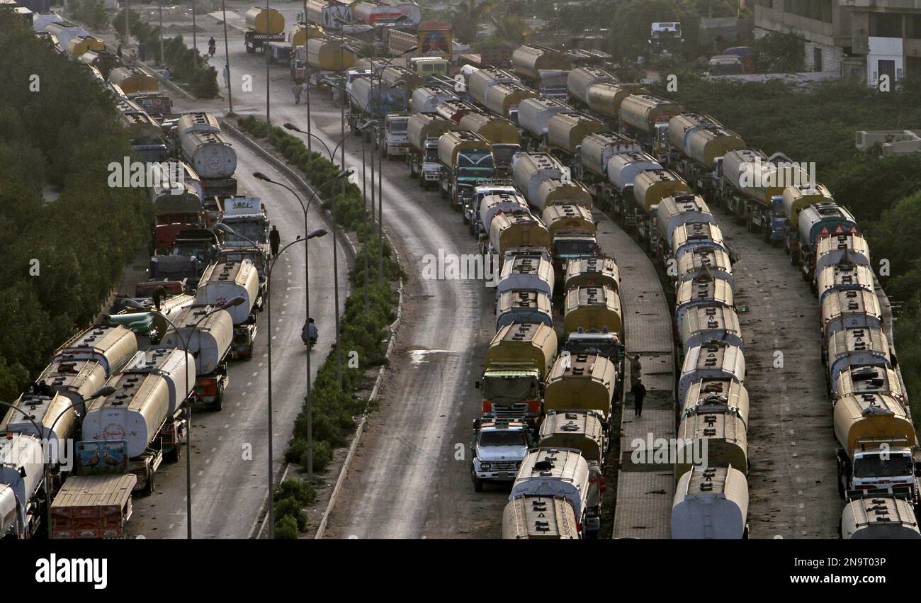 Oil tankers, which were used to transport NATO fuel supplies to ...