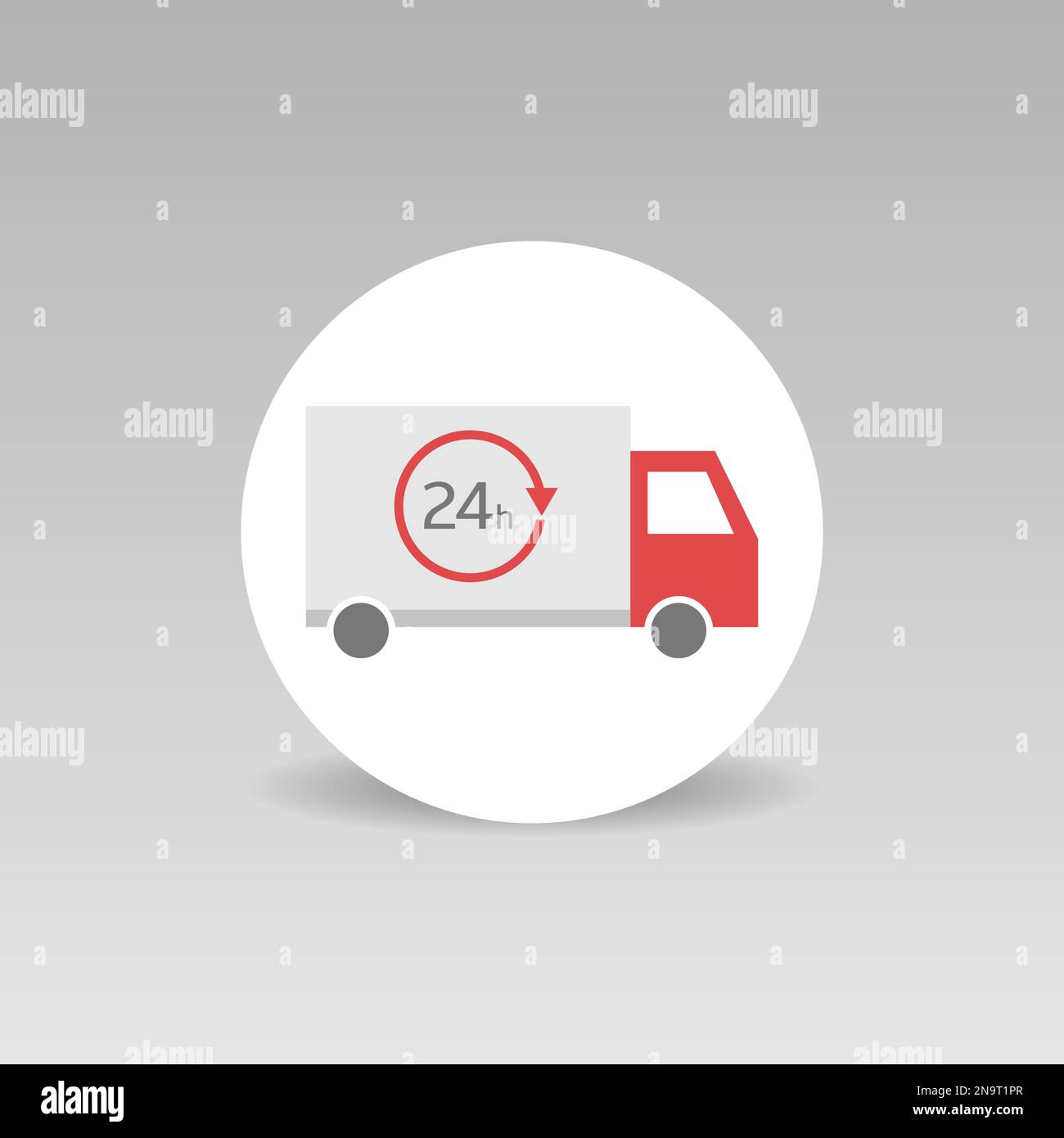 24 hours delivery. Truck vector icon Online shopping concept Stock ...