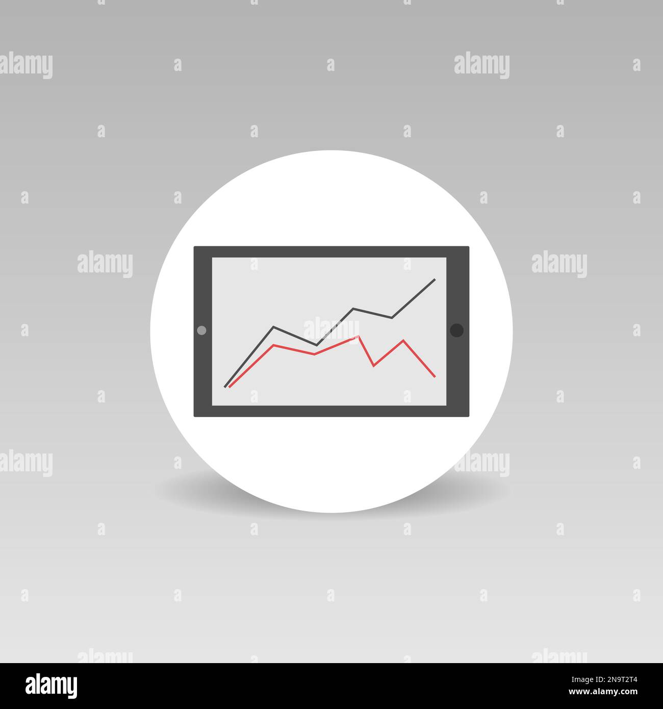Business analytics on laptop screen vector icon3 Stock Vector Image ...