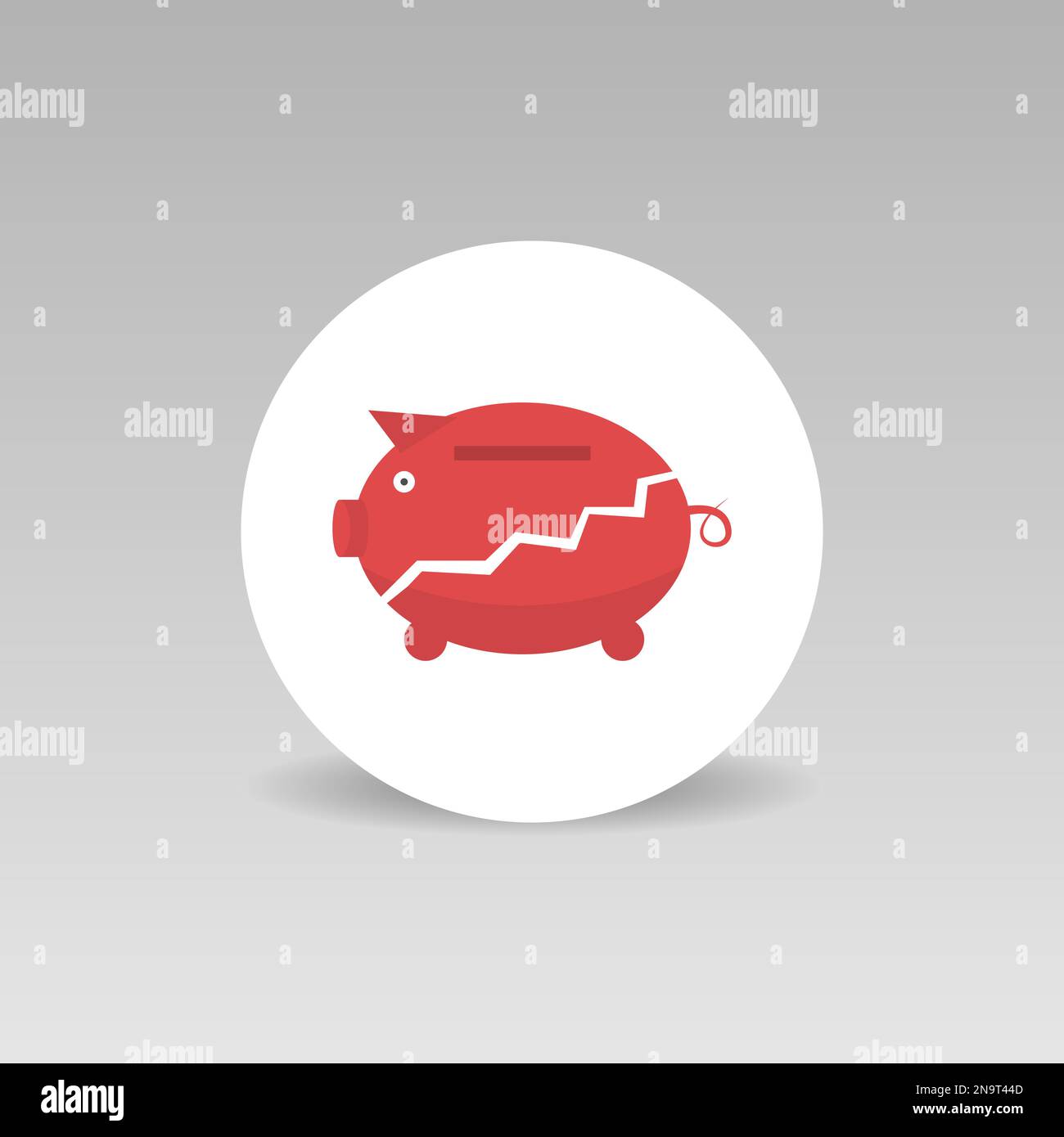 Broken piggy bank vector hi-res stock photography and images - Alamy