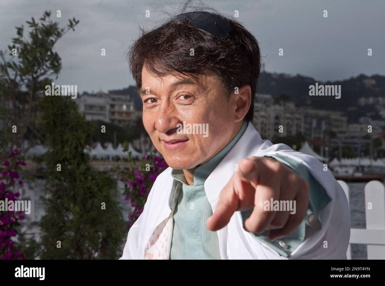 Actor Jackie Chan poses for portraits at the American Pavilion during ...
