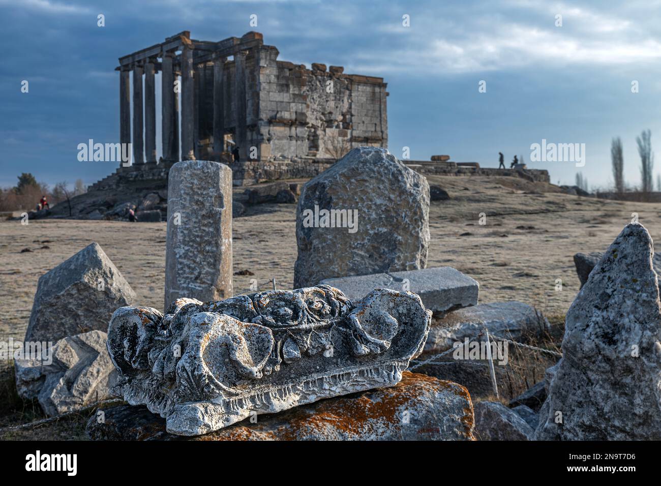 Temple of Zeus in the ancient city of Aizanoi, Kutahya, Turkey Stock ...