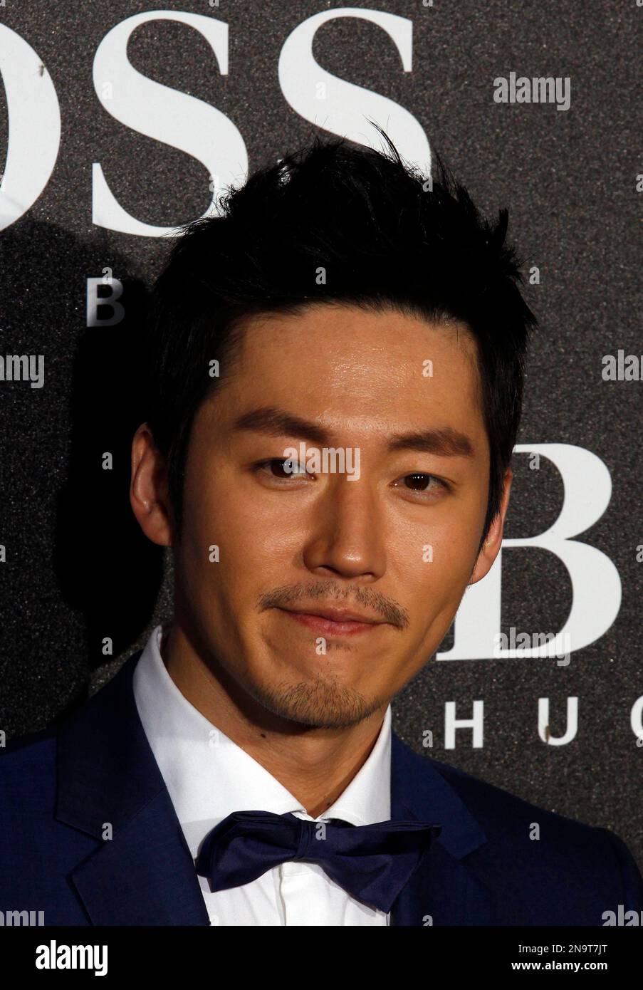 South Korean actor Jang Hyuk arrives for the Hugo Boss Black Fashion ...