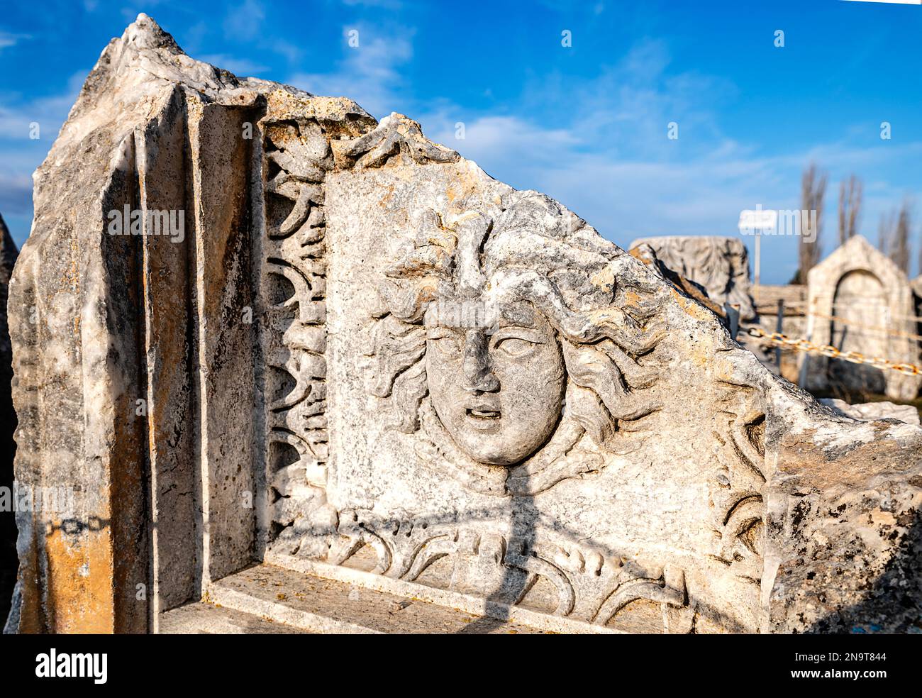 Temple of Zeus in the ancient city of Aizanoi, Kutahya, Turkey Stock ...