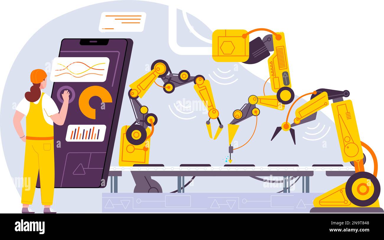 Conveyor configurations. Futuristic engineering smart control ...