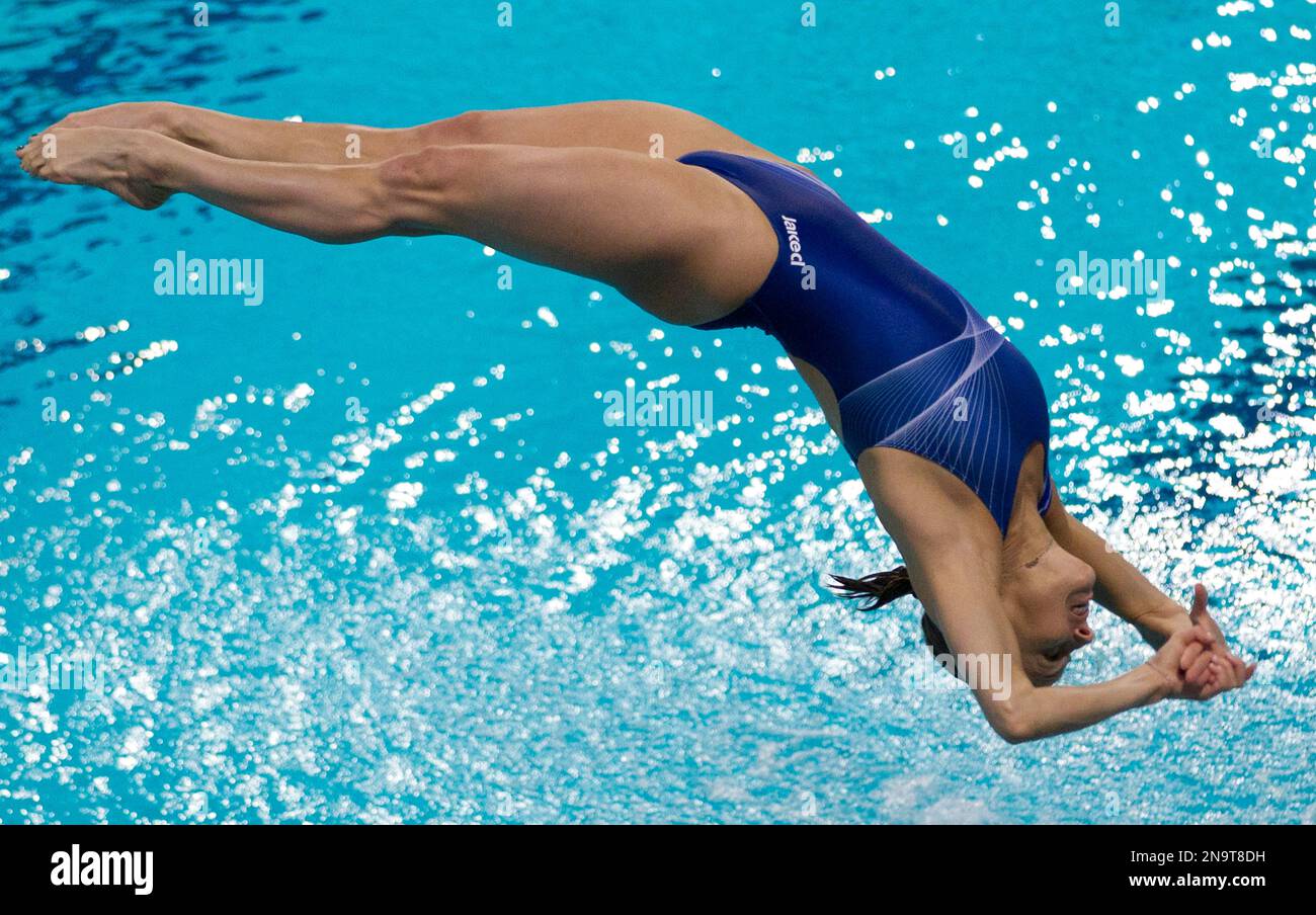 Silver medallist Tania Cagnotto of Italy performs during the final of ...
