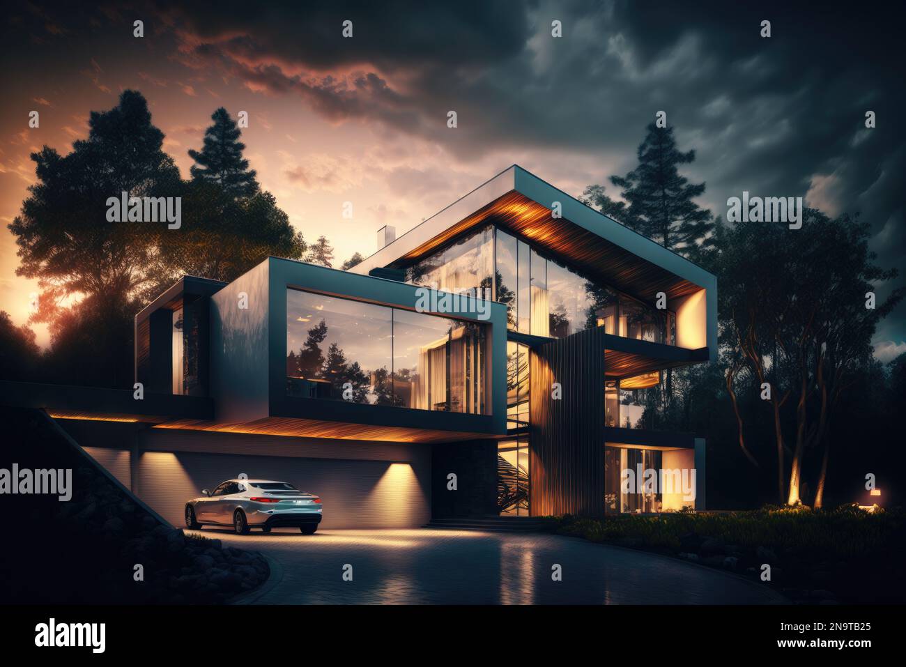 Futuristic residence hi-res stock photography and images - Alamy