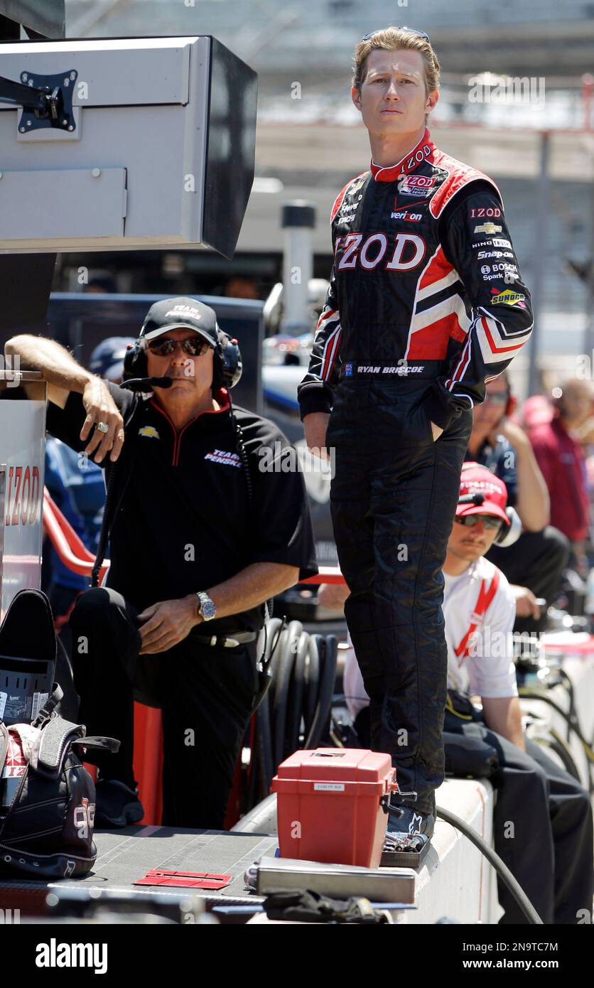 IndyCar driver Ryan Briscoe, of Australia, and four-time Indy 500 ...