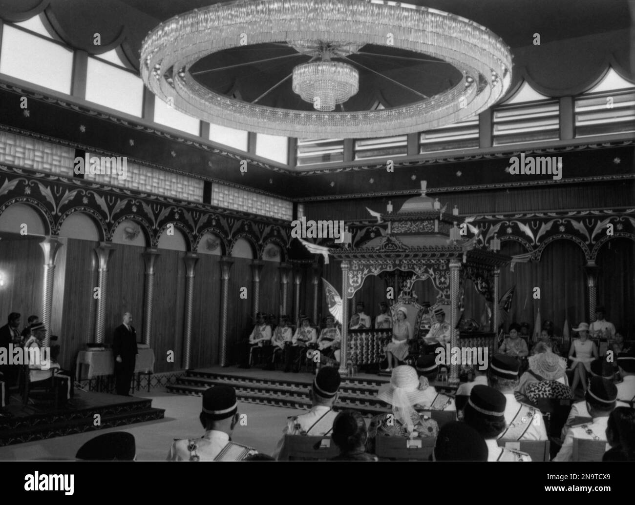 A general view of the Parliament House in Bandar, Brunei showing ...