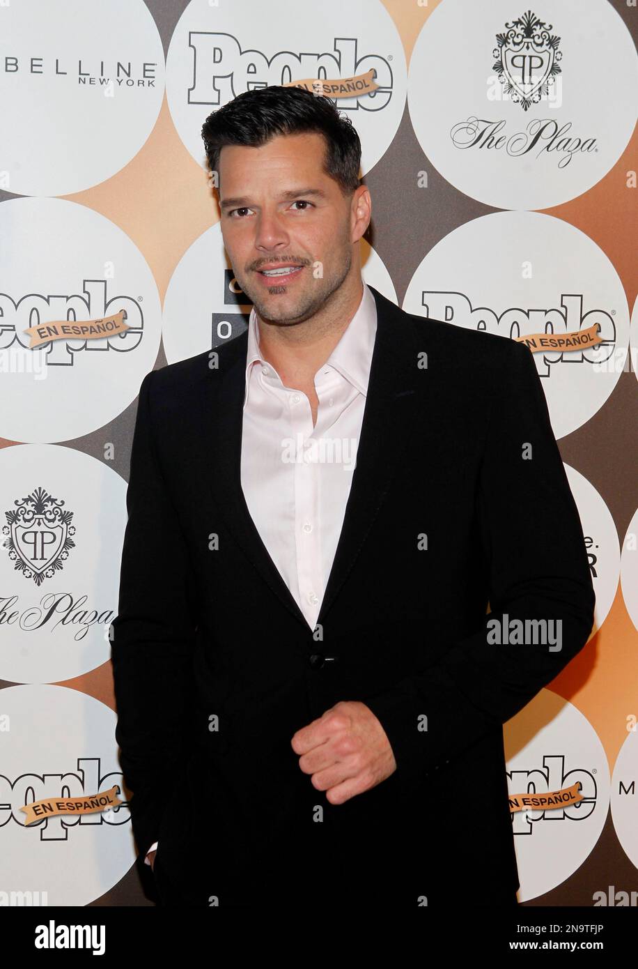 Puerto Rican singer Ricky Martin arrives for People en Espanol's "50 ...