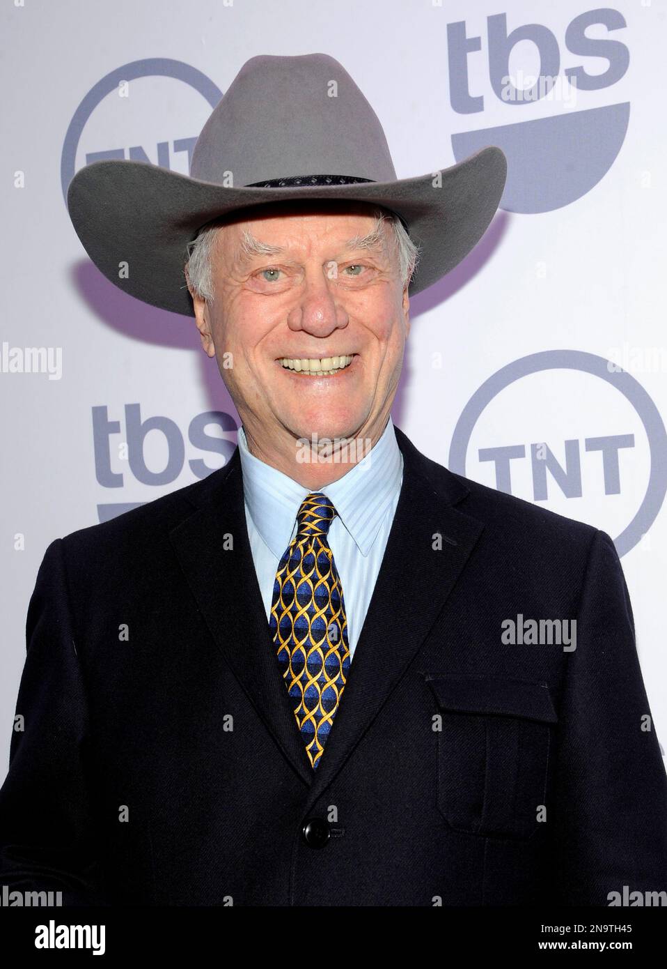Actor Larry Hagman form the show "Dallas" attends the TNT and TBS ...