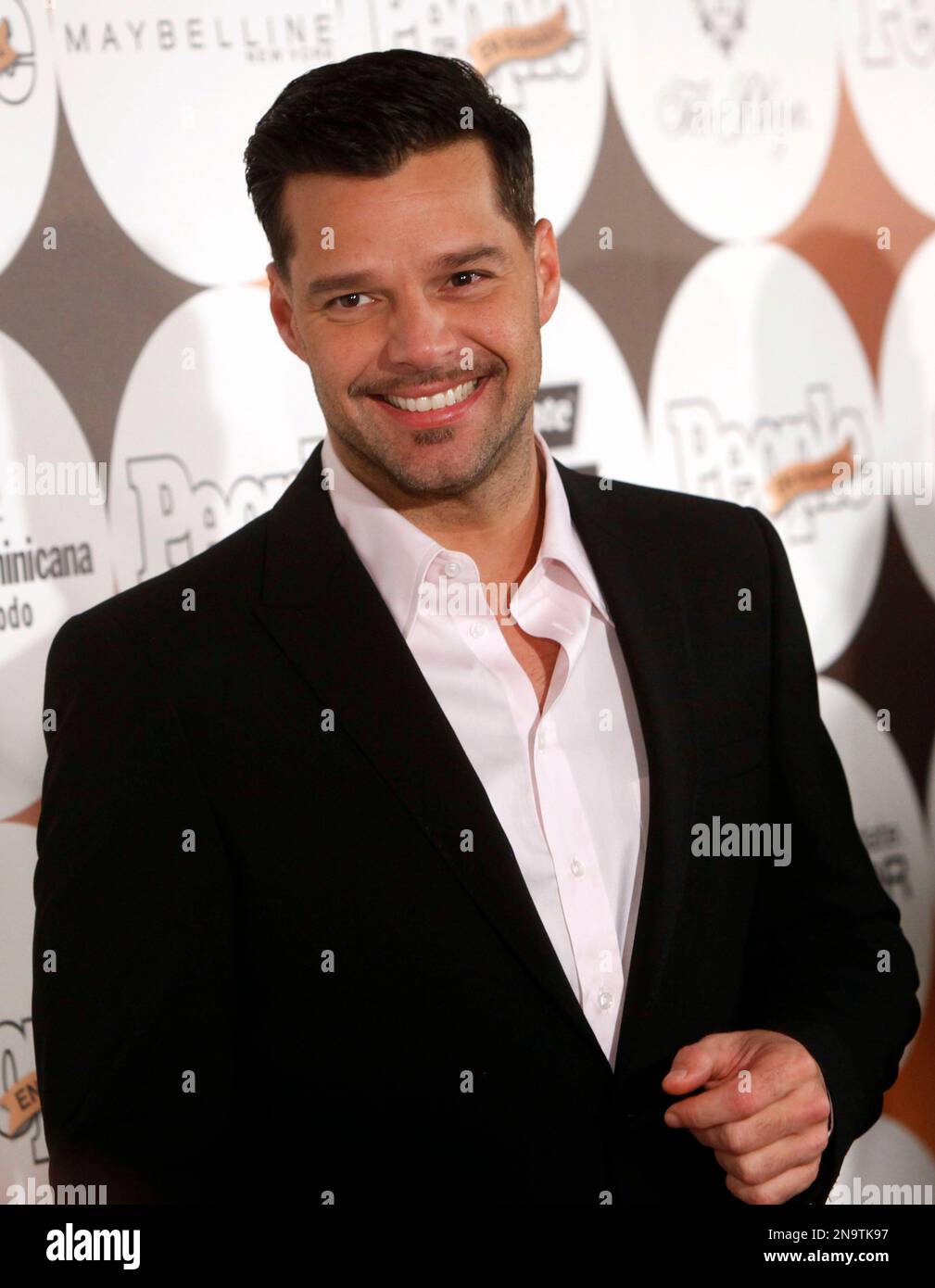 Puerto Rican singer Ricky Martin arrives for People en Espanol's "50 ...