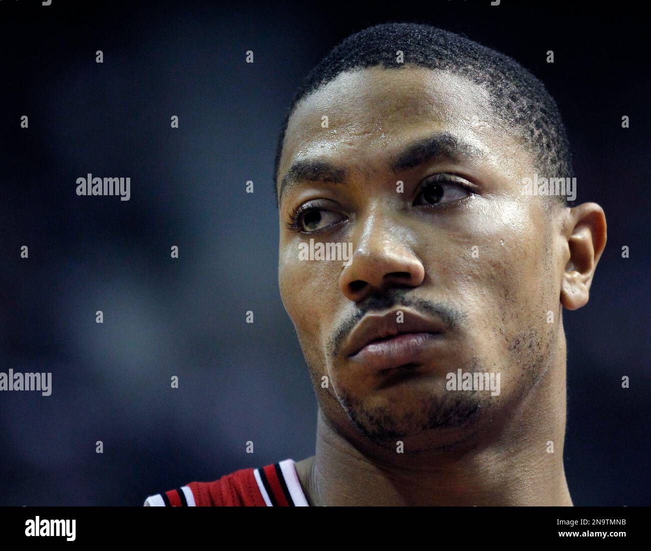 FILE - This April 15, 2012 file photo shows Chicago Bulls guard Derrick ...