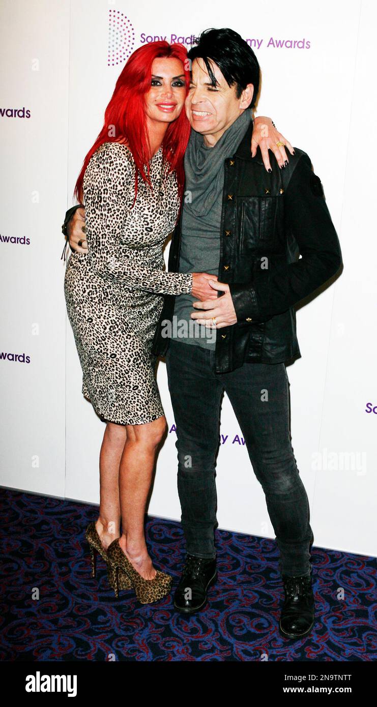 Singer Gary Numan arrives with his wife at the Sony Radio Academy ...