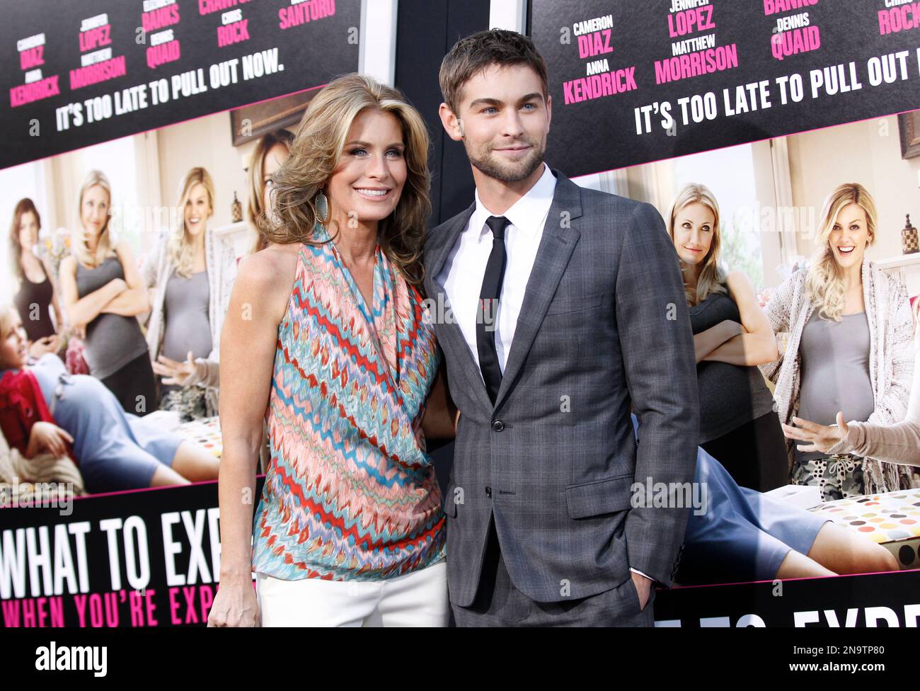 Cast member Chace Crawford and his mother Dana pose at the Los Angeles ...
