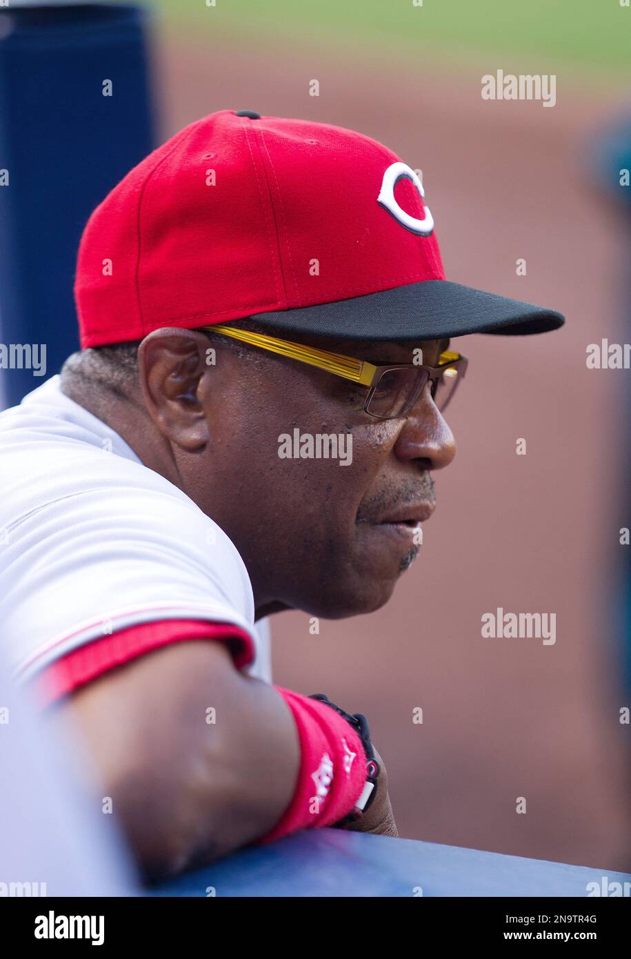 Cincinnati Reds manager Dusty Baker is shown during a Major League ...