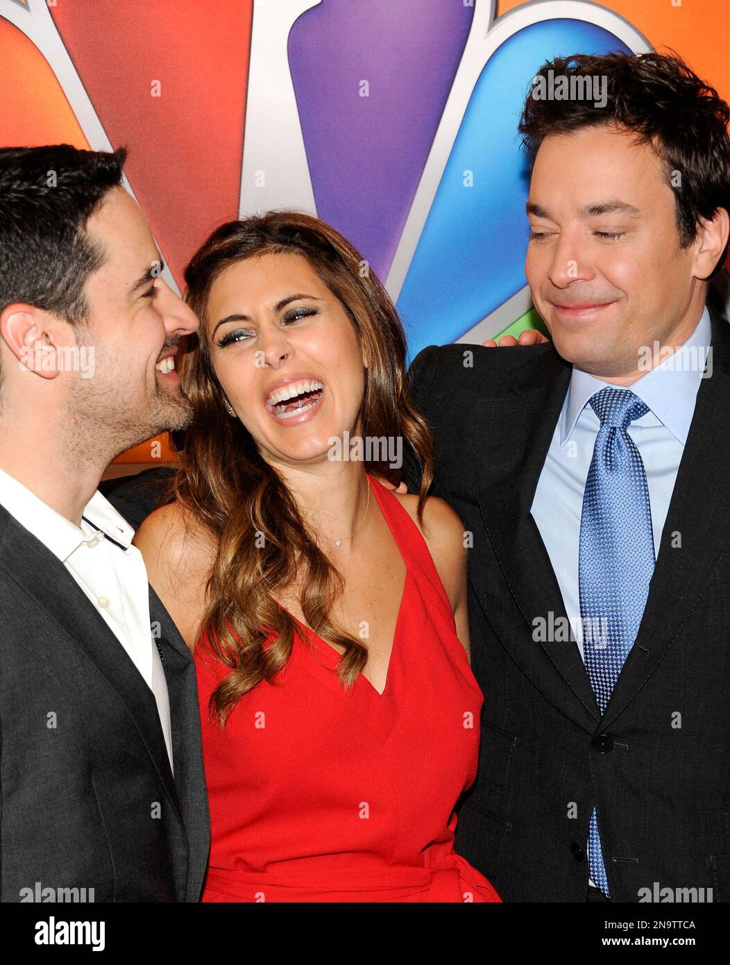 "Guys With Kids" executive producer Jimmy Fallon, right, poses with ...